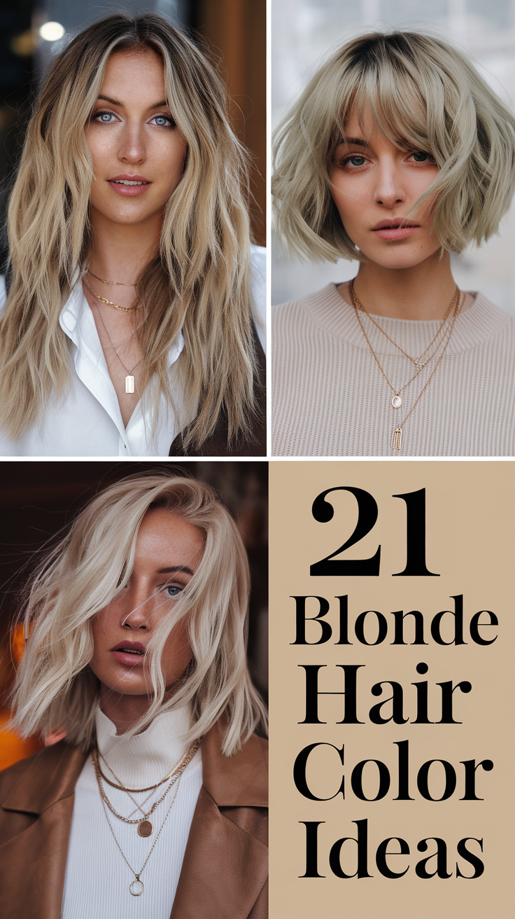 21 Unique Blonde Hair Color Ideas for 2025 - Fall Winter Highlights ...