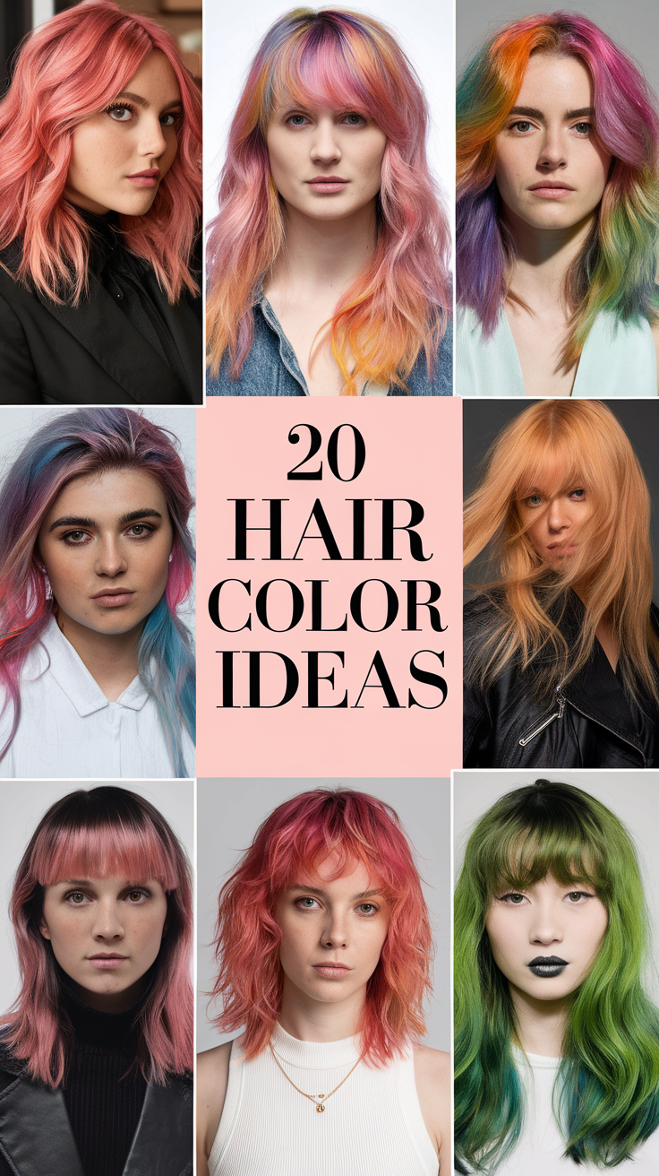 Top 20 Hair Color Ideas 2025: Brunettes, Blondes, Reds & Unique Trends