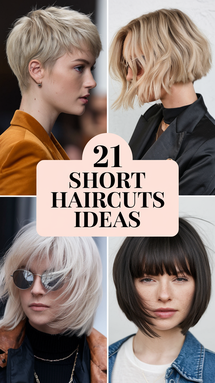 21 Short Haircuts Ideas 2025 for Women - Bangs, Layers, and Styles for ...