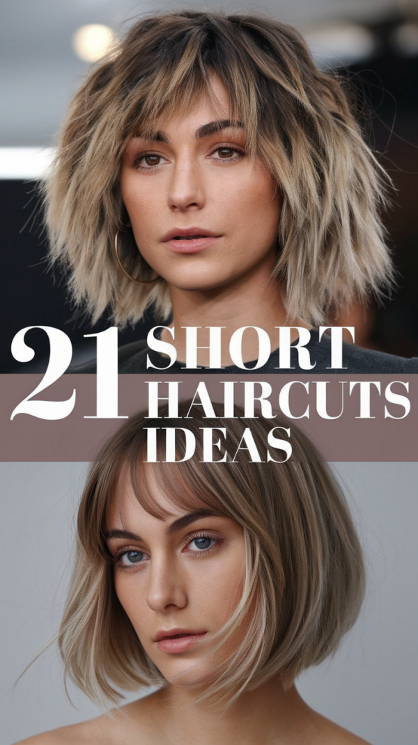 21 Short Haircuts Ideas 2025 for Women - Bangs, Layers, and Styles for ...
