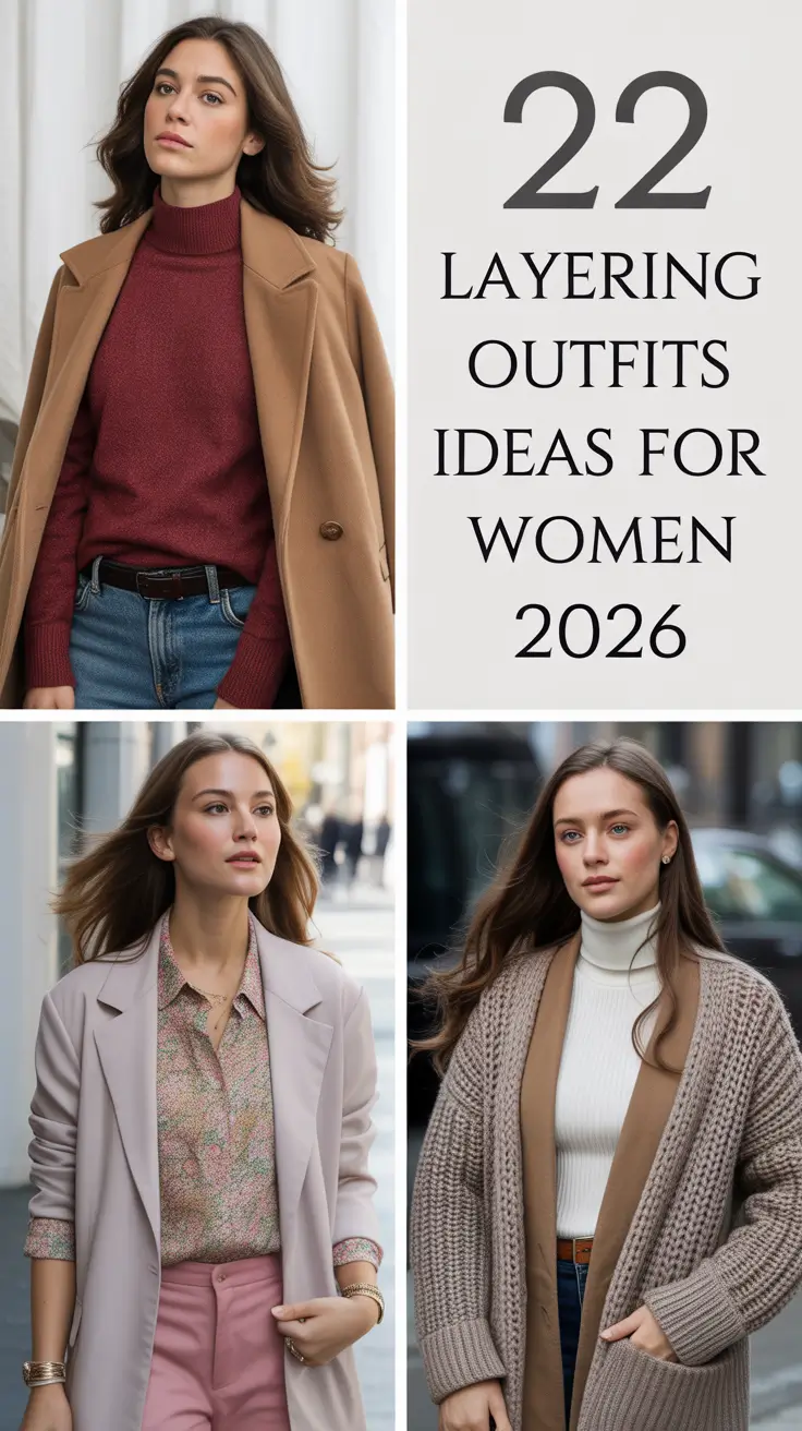 Layering Outfits Ideas for Women 2026 – Warm Winter & Stylish Layering Tips